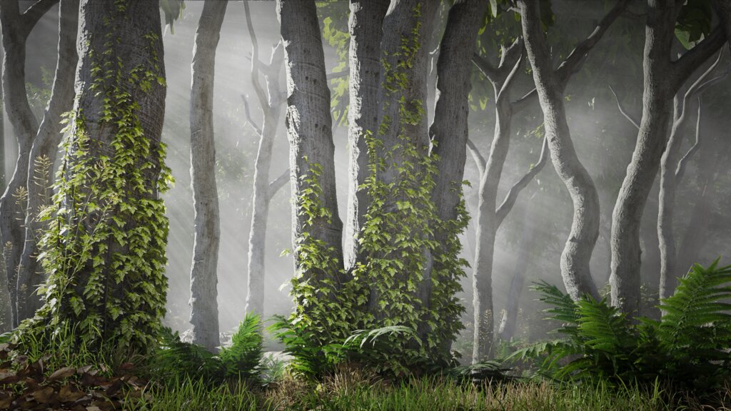 花草树木植物绿化预设 Botaniq Tree And Grass Library – Blender插件-魔酷网