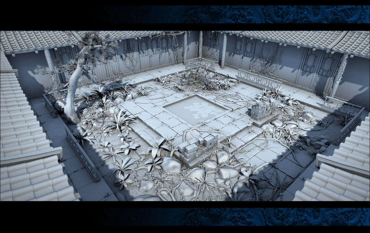 Blender中国风古建筑3D模型合集 亭台楼阁庭院古风场景（已修复）-魔酷网